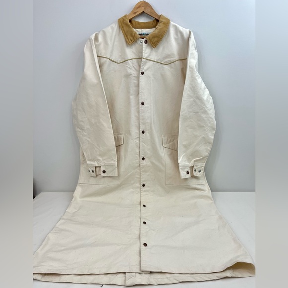 Jackets & Coats | Vintage Riding Duster Ranchwear Jacket Western Canvas ...